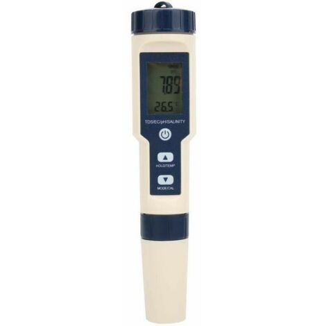 PH/Salt/Temperature/TDS/EC Meter IP67 Portable Multifunctional Water ...