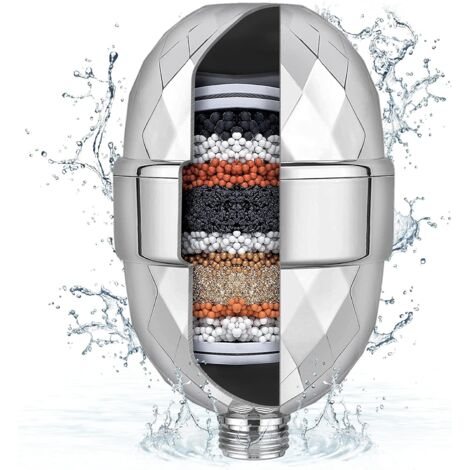 Shower Limescale Filter, 15 Stage Shower Filter with Vitamin C and High ...