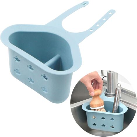 Drain Kitchen Dish Rack Sponge Holder - Adjustable Silicone Hanging ...