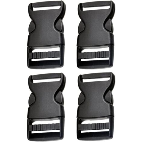4pcs Plastic Side Release Buckle Luggage Backpack Webbing 50mm Double ...