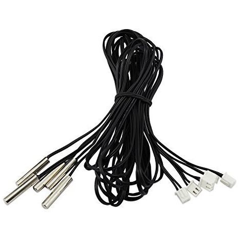 Set of 5 NTC 10 K 3950 Ohm 1 m digital and waterproof thermal probes