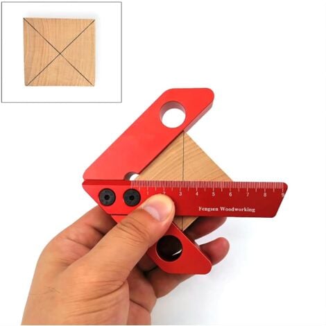 Centering Square Gauge, Carpentry Measuring Tool, Line Gauge Center, 45 ...