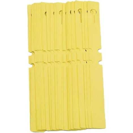 Plant Hanging Label Plastic Tree Nursery Tags Waterproof Yellow for ...