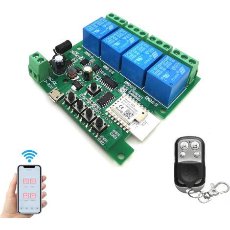 Channel Zigbee Smart Relay Switch, Adjustable Self-locking, Works with ...