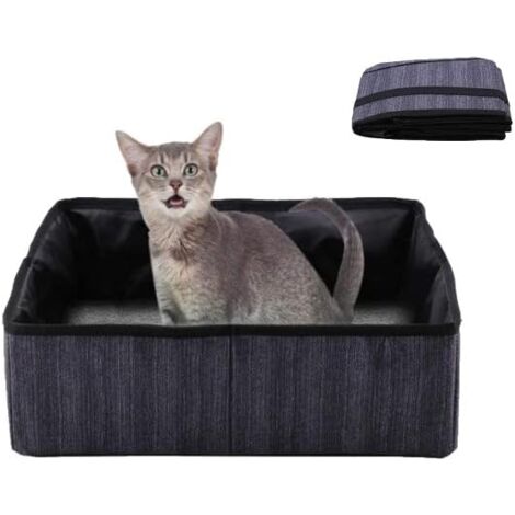 Cat Litter Box Collapsible Cat Litter Box Cat Toilet Box Collapsible ...