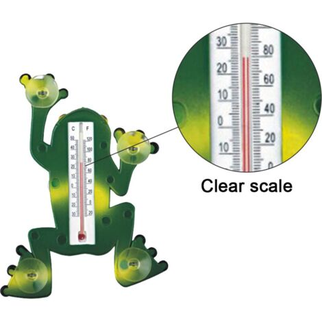 Cartoon frog suction cup thermometer indoor and outdoor thermometer ...