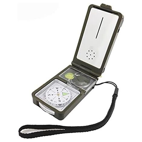 10 in 1 Outdoor Multifunction Camping Survival Compass with Level, Fire ...