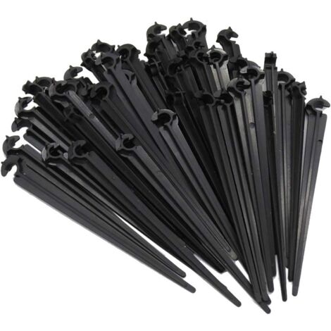 50 pcs Hose Holder Ground Fixing for "C" Stakes Fixed Rod Support for ...