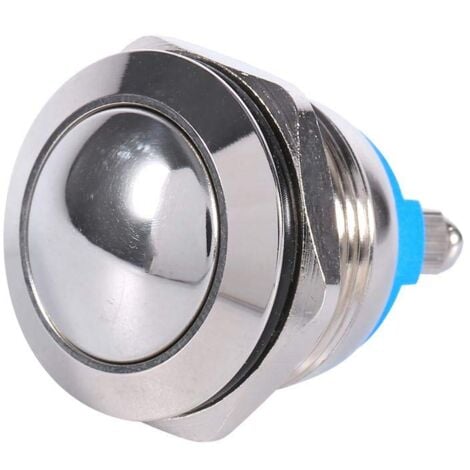 car push button switch, 19mm metal car push button auto horn momentary ...
