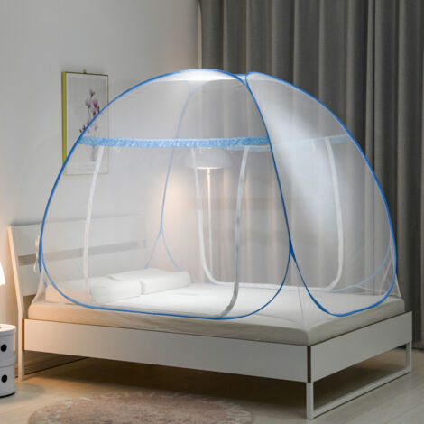 Travel Portable Mosquito Net Fully Enclosed Freestanding Foldable ...