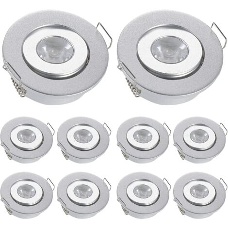 10pcs 3W Mini Recessed LED Spotlights for Living Room, Wardrobe ...