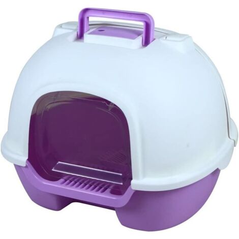 JIREOU Fully Enclosed Portable Cat Litter Box Flip Cats Toilet Toilet ...