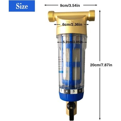 40 Micron Spin Down Sediment Water Filter, Sediment Water Filter ...