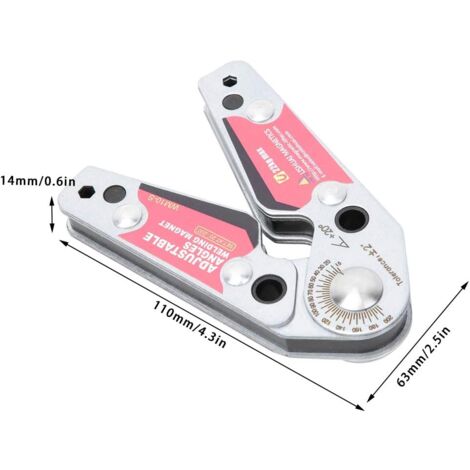 20°-200° Welding Magnet Adjustable Angles Welding Holder Magnetic Welding Clamp Attachment ...