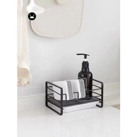 Sponge Holder, Sponge Drainer with Removable Tray, Kitchen Sink ...