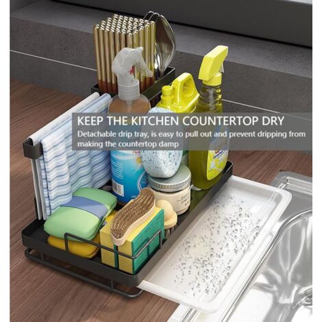 Sink brush holder store