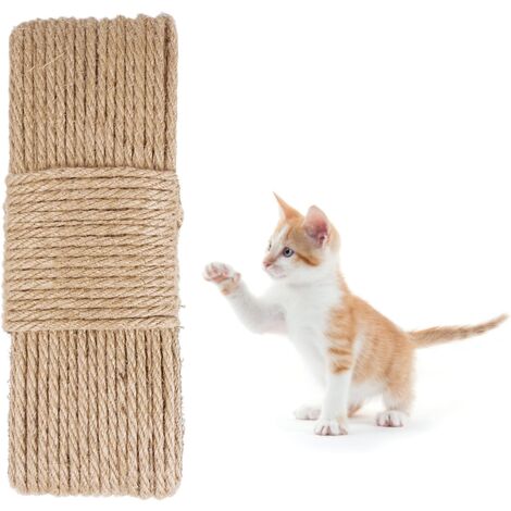 Sisal Rope 6mmx30m Natural Sisal Rope Jute Rope for Cat Scratch Repair ...