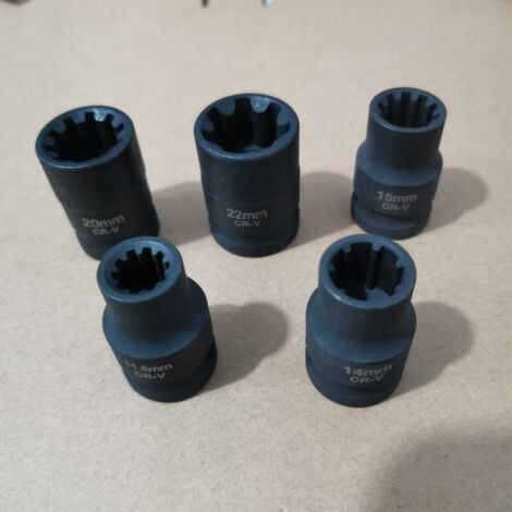 Brake Caliper Socket Set 5 Pieces Brake Pad Screws Replacement For VW ...