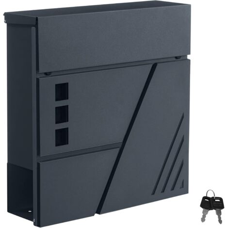 Wall Mounted Mailbox, with Viewing Windows, for Gate, Front Door, with ...