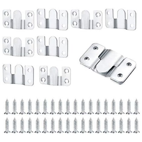 10 Pieces Concealed Flush Mount Bracket, Heavy Duty Interlocking ...