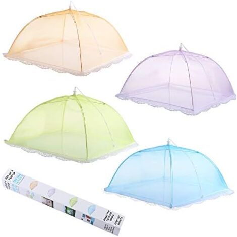 Pcs Food Cloche/Insect Cloche/Food Tent/Folding Food Cover Mesh Screen ...