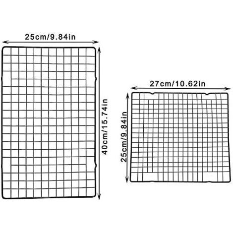 Cake Cooling Rack, 2 Pieces Rectangular Cooling Rack, Stainless Steel ...