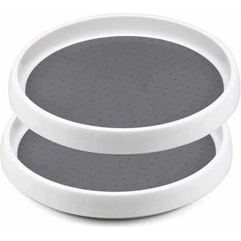 2 pcs Rotating Spice Rack, Revolving Tray for Spices Condiments Kitchen ...