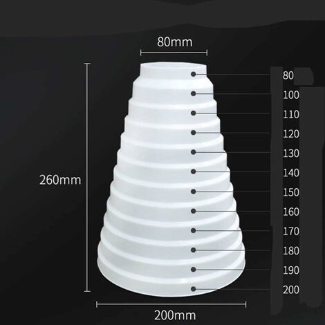 Improved Thicker Universal Reducer for Ventilation Systems 80/200mm ...