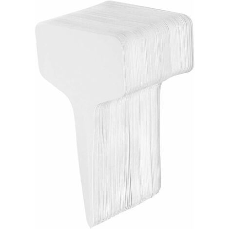 100 Pack Plastic T-Shaped Plant Tags