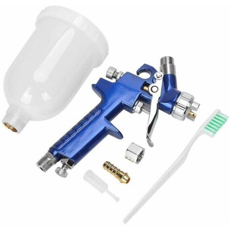 2 x 0.8mm Spray Gun + 2pcs 600ml Paint Spray System Spray Gun Air Pistol