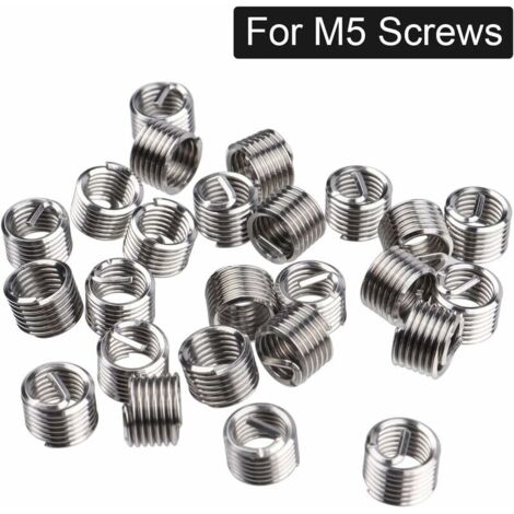 30pcs M5 Thread Repair Kit M5 x 0.8mm Helicoil Insert Tool Thread ...