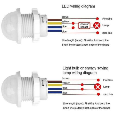 360 Degree Pir Recessed Ceiling Occupancy Sensor Motion Sensor Light