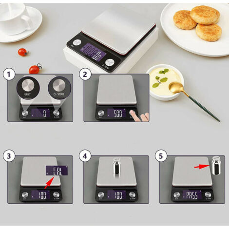 Rechargeable digital kitchen scale grams ounces, 9 units of measure
