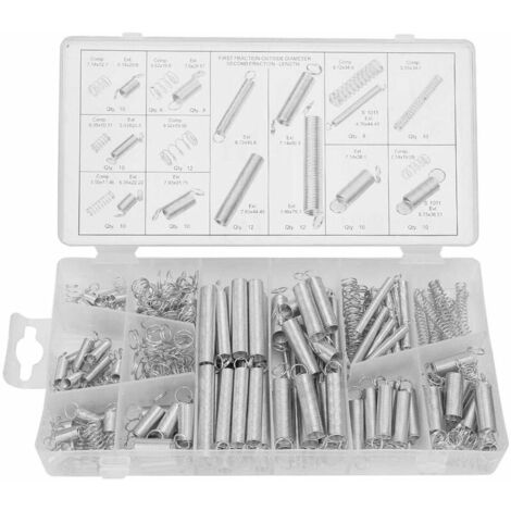 200pcs/Set Assorted Compression Springs Metal Spring Galvanized Steel ...