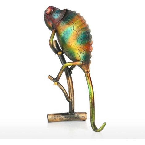 moon-Creative Lizard Ornament, Art Metal Sculpture