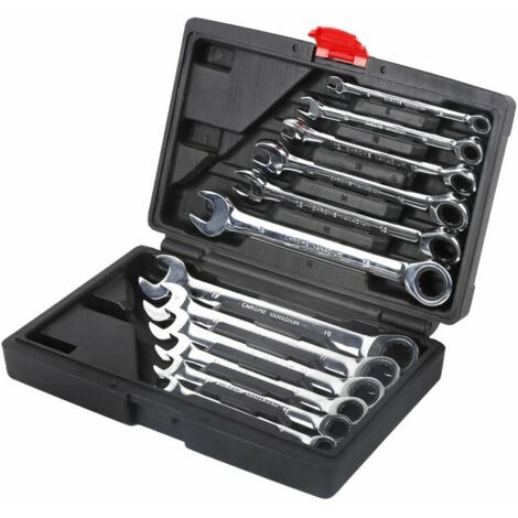 Set of 12 Spanner Combination Combination Ratchet Spanner Fixed Head