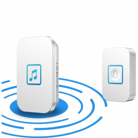 Doorbell, 300m Waterproof Outdoor Wireless Door Bell, 60 Melodies 5 ...