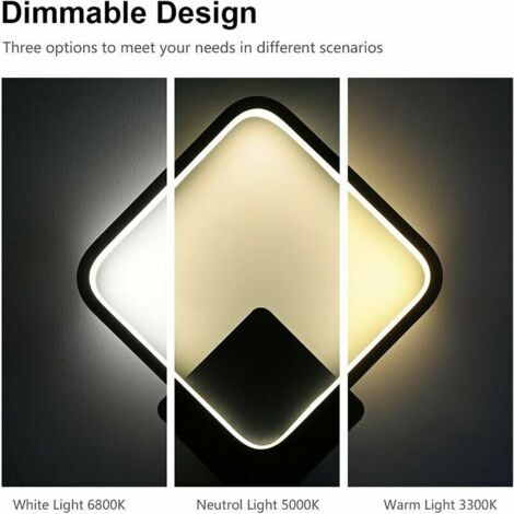 OrchidIndoor Wall Lights Living Room LED Square Wall Sconces Modern ...