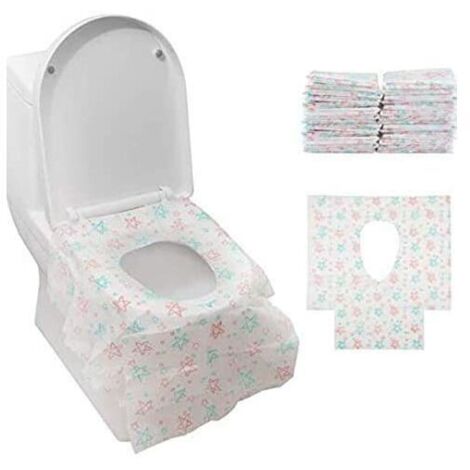 Snow 20 Pcs Disposable Toilet Covers Toilet Seat Covers Individually ...