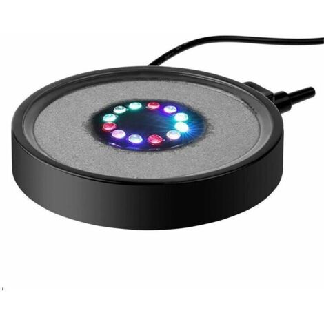 Aquarium LED Aerator Stone Plate, Aquarium Aerator with Auto Color ...
