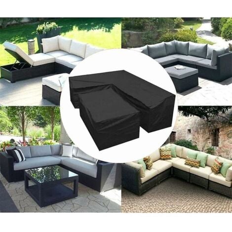 V-shaped cover for square lounge sofa with drawstrings at the bottom ...