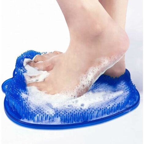 Large Shower Foot Brush, Silicone Foot Brush Scrubber with Non-Slip ...