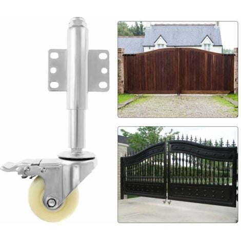 3 inch spring loaded door caster 220lbs heavy duty rubber door wheel ...