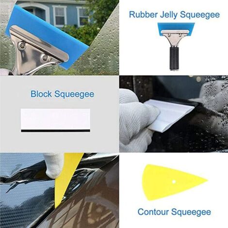 Pink Vinyl Car Window Film Covering Tools Kit, 7 PCS Protective Vehicle ...