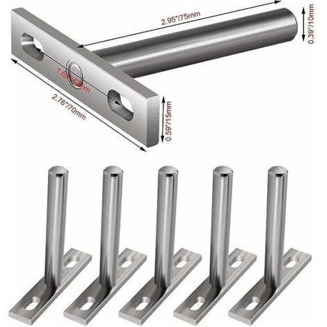 Pink 6 Pieces Metal Brackets for Floating Shelf, 3 Inch Hidden Fixings ...