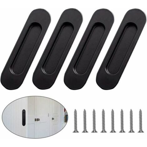 Stainless Steel Recessed Handle, 4 Pieces Recessed Sliding Handle ...
