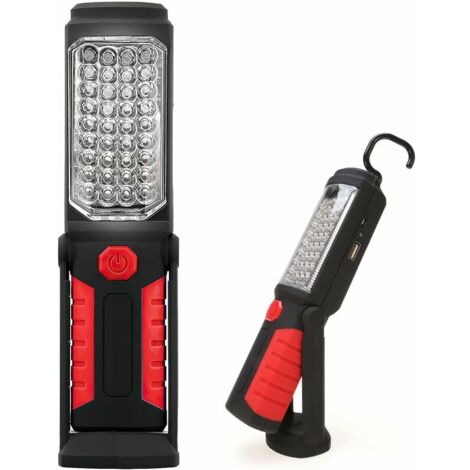 Inspection Light USB Rechargeable LED Work Light, 36+5 LED Flashlight ...