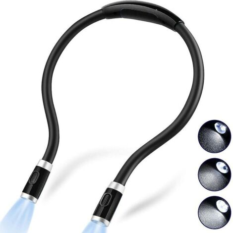 Rechargeable Led Reading Lamp, Hug Reading Lights for Reading in Bed
