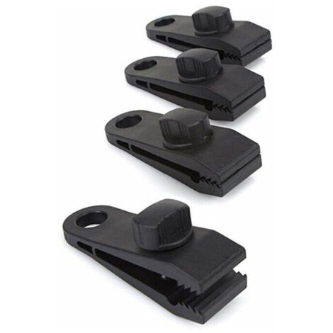 10 Pack Tarp Clips Outdoor Tarp Holder with Webbing Tie Down Bungee ...