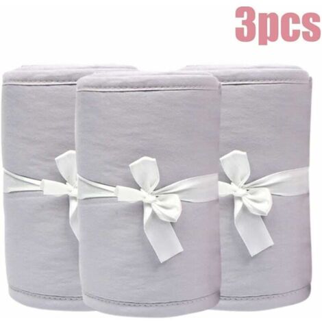 Set of 3 Padded Crib Rail Protectors, In Crib Rail Covers, In Crib ...